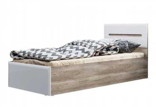 Кровать Наоми кр-12 0,9 м белый/графит
