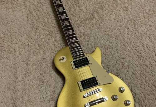 Электрогитара Stagg les paul gold top