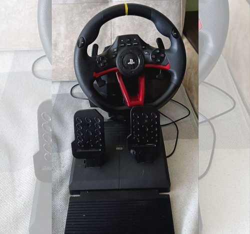 Игровой руль hori racing wheel apex ps3, ps4