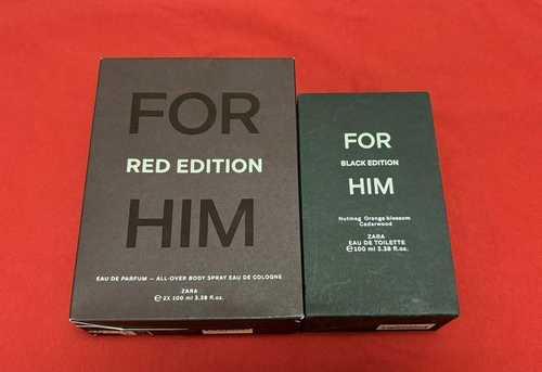 Zara For Him, For Him Red Edition. Новые, оригинал