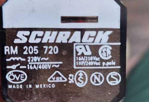 Реле электромагнитное schrack rm 205 720