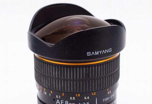 Объектив Samyang 8mm f/3.5 AS IF MC Fish-eye CS AE