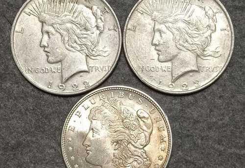 Монеты Морган Мирный Серебро