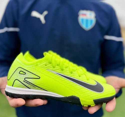 Детские сороконожки Nike Mercurial Vapor 16 Light Green&Black