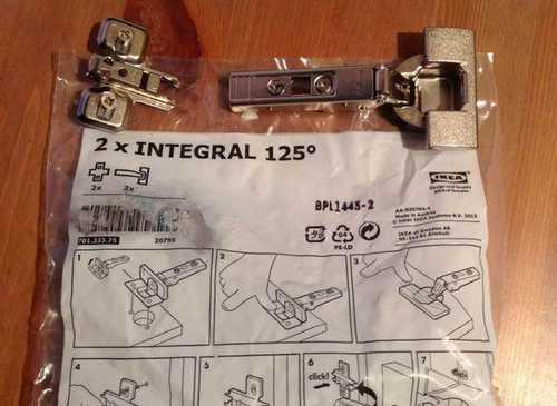 Петли икеа integral 125 для пакс и кухонь фактум