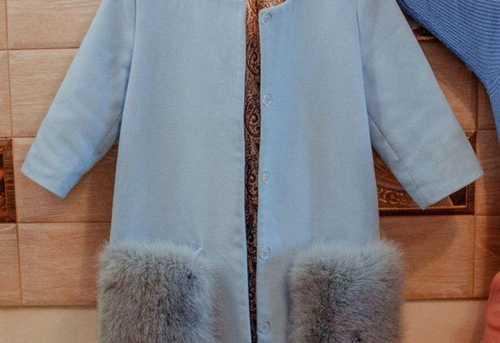 Дизайнерское пальто, 42 размер