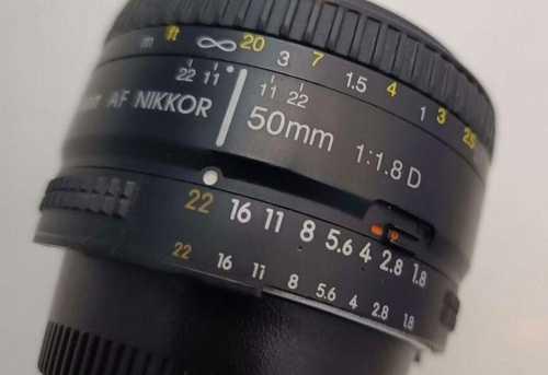 Объектив Nikon AF 50mm F 1,8D б/у