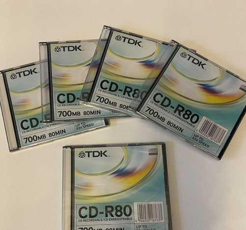 Диски CD-R80 (болванки) TDK