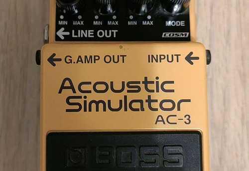 Продам педаль Boss AC-3 Acoustic Simulator