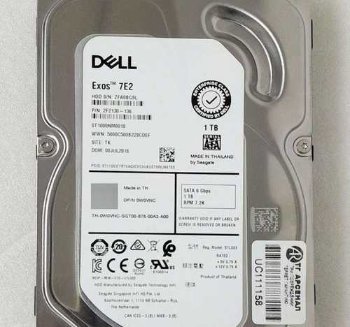 Серверный жёсткий диск Dell (Seagate) 1Tb