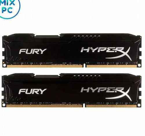 Оперативная память DDR3 16GB (2x8GB) 1600мhz Kingston HyperX fury Black HX316C10FBK2/16 Б.У