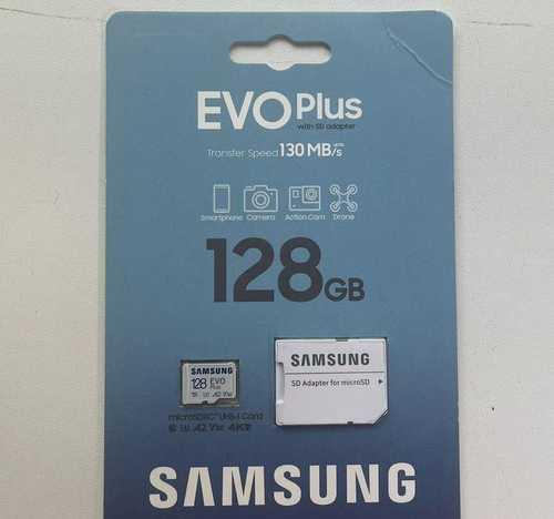 Карта памяти Samsung evo plus microsdxc 128gb