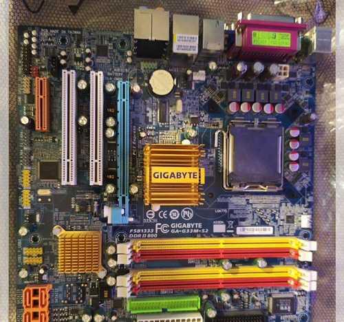 Материнская плата Socket LGA775 gigabyte GA-G33M-S