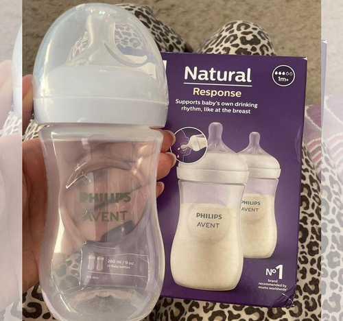 Бутылочка Avent natural новая 260 мл