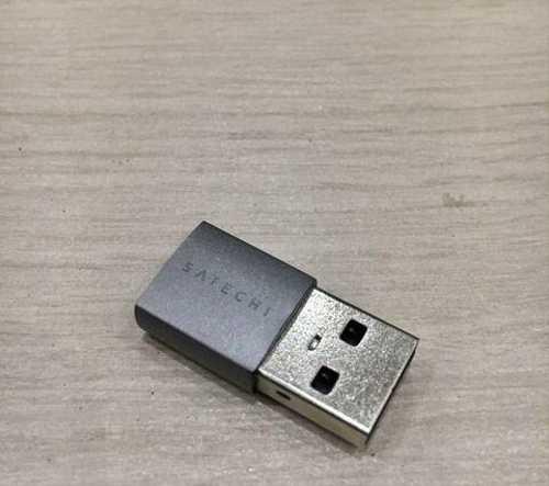 Адаптер Satechi USB-A to Type-C серый космос