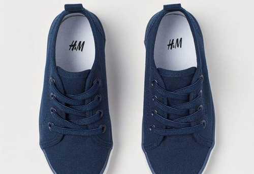 Кеды H&M 28р, эластичные шнурки не надо завязывать