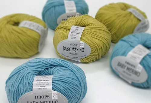 Пряжа Drops Baby Merino 100меринос