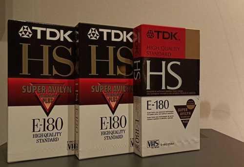 Видеокассеты TDK HS E-180 новые