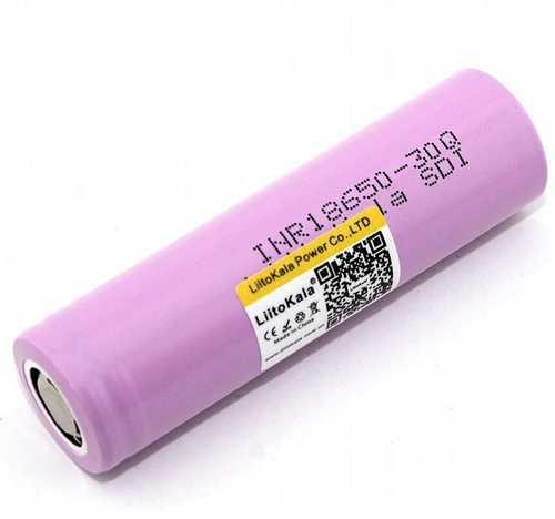 Аккумулятор типа 18650 Li-Ion LiitoKala Lii-30Q 3000mAh, 3.7V