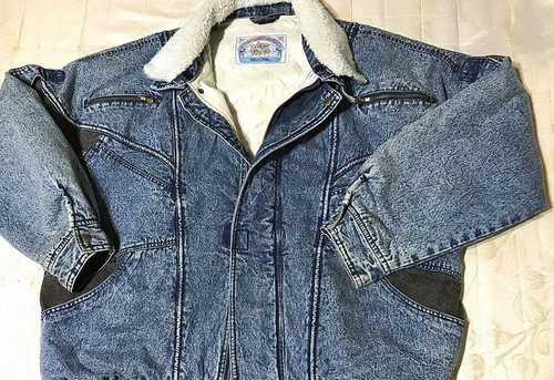 Montana зимняя джинсовая куртка винтаж оригинал