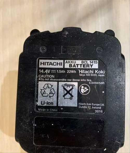 Аккумулятор hitachi bcl1415