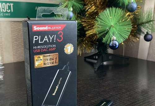 Внешняя звуковая карта Sound Blaster Play 3