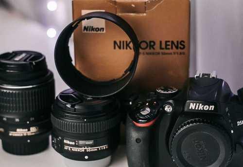 Зеркальный фотоаппарат Nikon d5100 + объективы