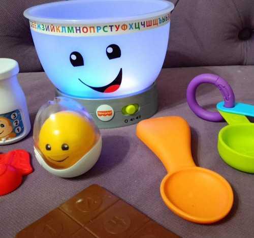 Fisher price кулинарная миска, развивающие игрушки