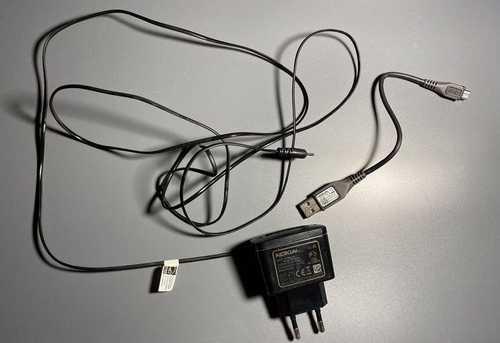 Зарядка и переходник кабель Nokia