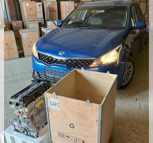 Двигатель новый (мотор) на Hyundai Solaris 1.6