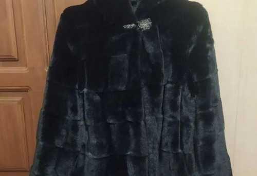 Искусственная шуба под норку 48 52 размер