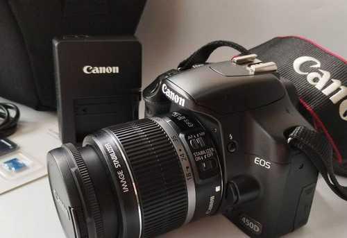 Фотокамера Canon 450D Полный комплект
