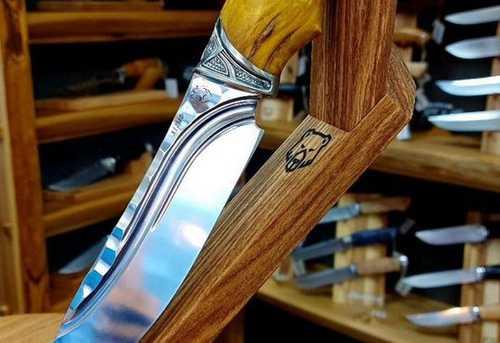Нож"Сибирь" Х12мф, карельская берёза