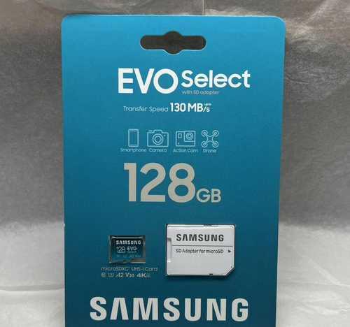 Карта памяти Samsung EVO Select 128GB