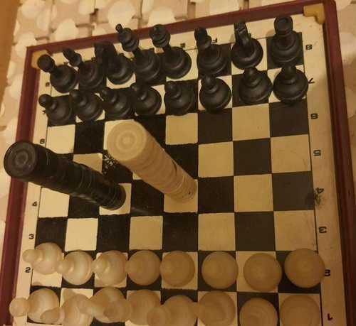 Шахматы шашки магнитные дорожные СССР