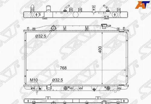 Радиатор охлаждения Хонда Аккорд 2.0/2.4 08