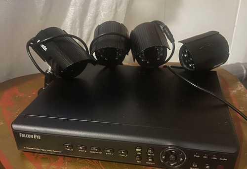 Комплект видеонаблюдения 4 камеры
