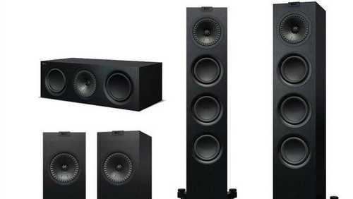 Комплект акустики 5.0 KEF Black Q550, Q150, Q250C