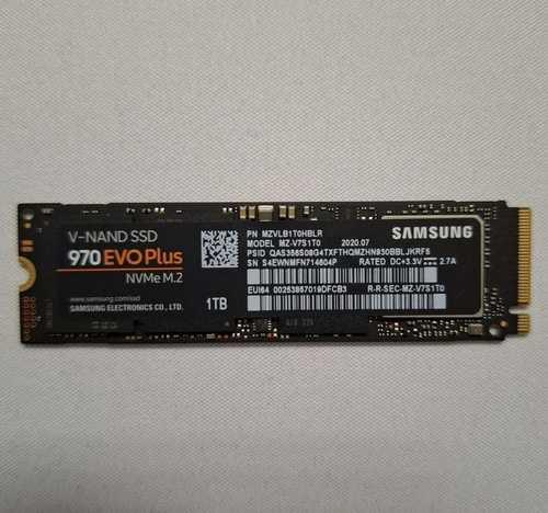 Samsung 970 EVO Plus 1Tb m2 ssd