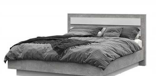 Кровать двухспальная серая 160*200