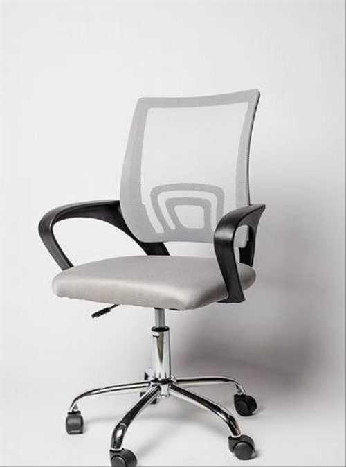 Стул кресло офисный черный/серый (ко-7166)