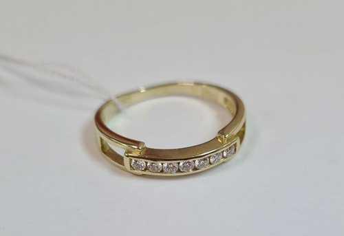 Золотое кольцо с бриллиантами 18 (чч670538)