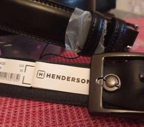 Мужской кожаный ремень Henderson