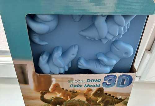 Силиконовая форма для шоколада, желе dino 3d