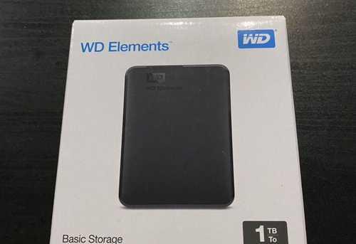 Внешний жеский диск WD Elements 1tb