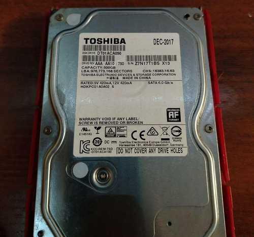 Hdd 500gb toshiba