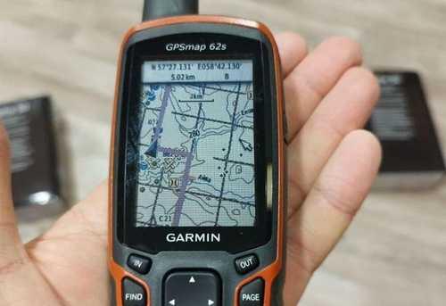 Навигатор Garmin gpsmap 62stб/у с картой топо РФ