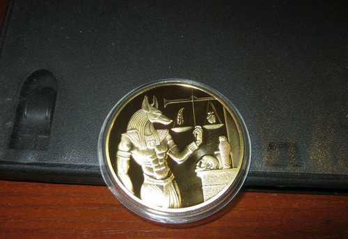 Сувенирная монета Анубис 40 мм