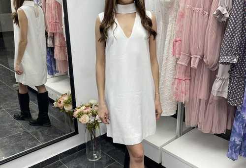 Белое платье мини 42-46
