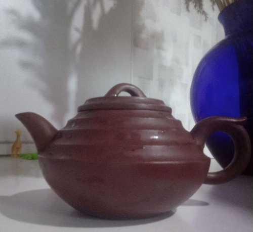 Китайский глиняный чайник ручной работы